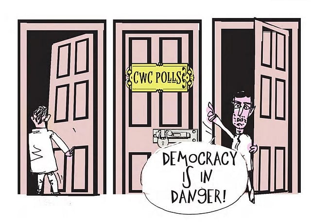 Bodyline: Ravi Shankar's cartoons