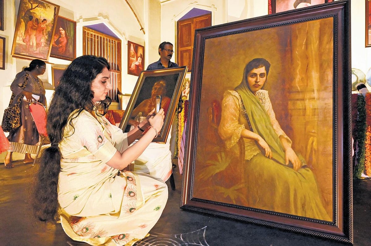 Raja Ravi Varma’s unfinished painting sees the light of the day