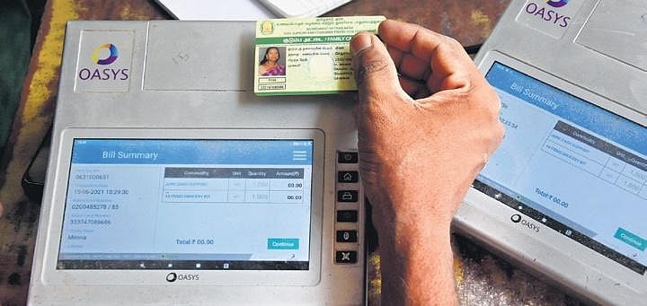 PDS shops in Tamil Nadu see 98 per cent transactions through biometric ...