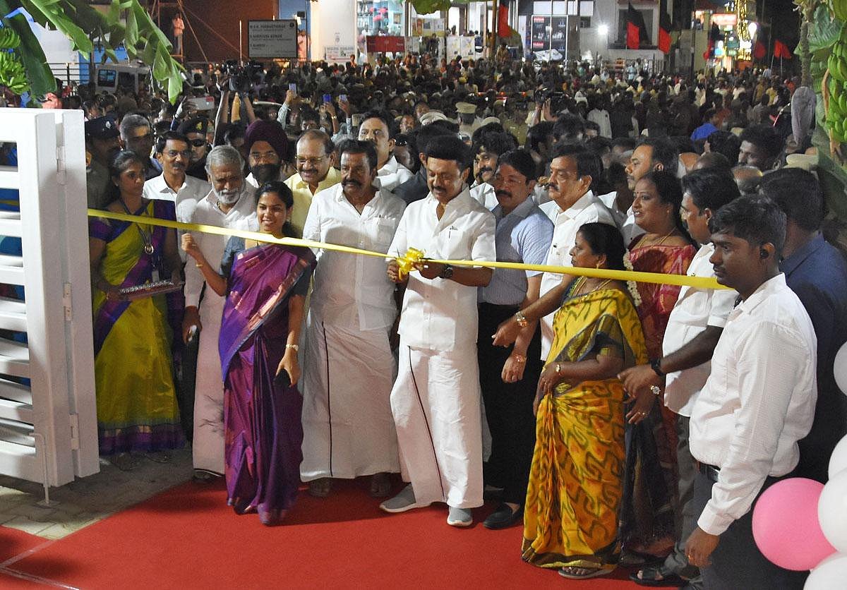 CM Stalin inaugurates Thiru Vi Ka park