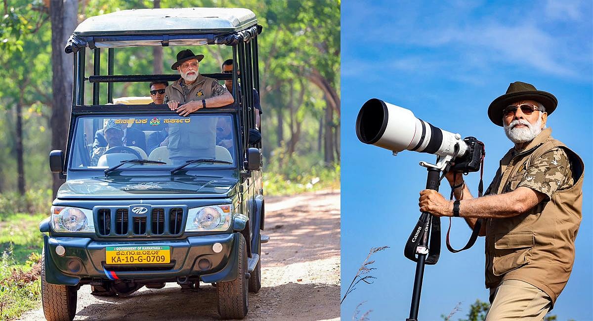 PM Modi goes on jungle safari at Bandipur Tiger Reserve, visits TN ...