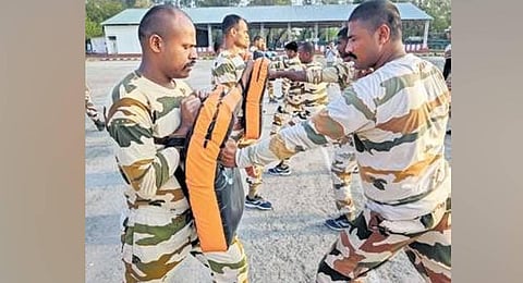 Battle ready: ITBP men undergo training in Israeli martial art