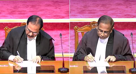SC gains full strength as Justice Prashant Kumar Mishra, KV Viswanathan sworn in as judges