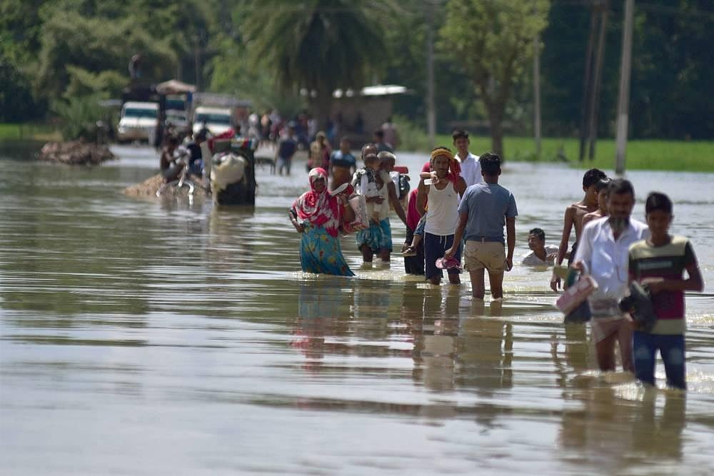 Flood situation remains grim in Assam; heavy rainfall predicted