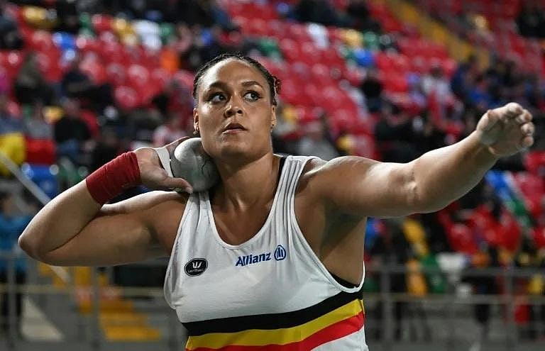 European Athletics Team Championships: Sports this! Belgian shot putter ...