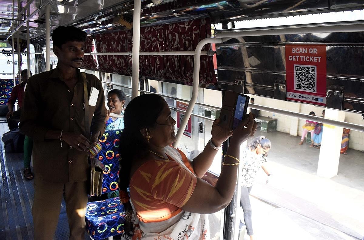 Scan QR, get ticket ; five private buses go digital in Coimbatore