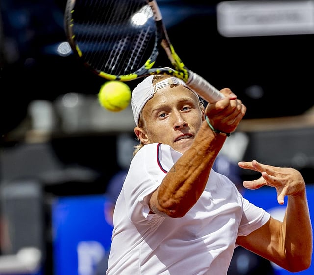 Björn Borg’s son Leo wins his first match on ATP tour