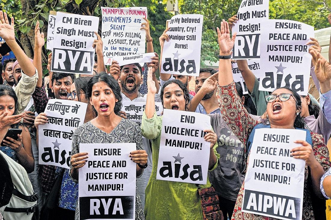Protest against Manipur horror: Congress forms control room for ...