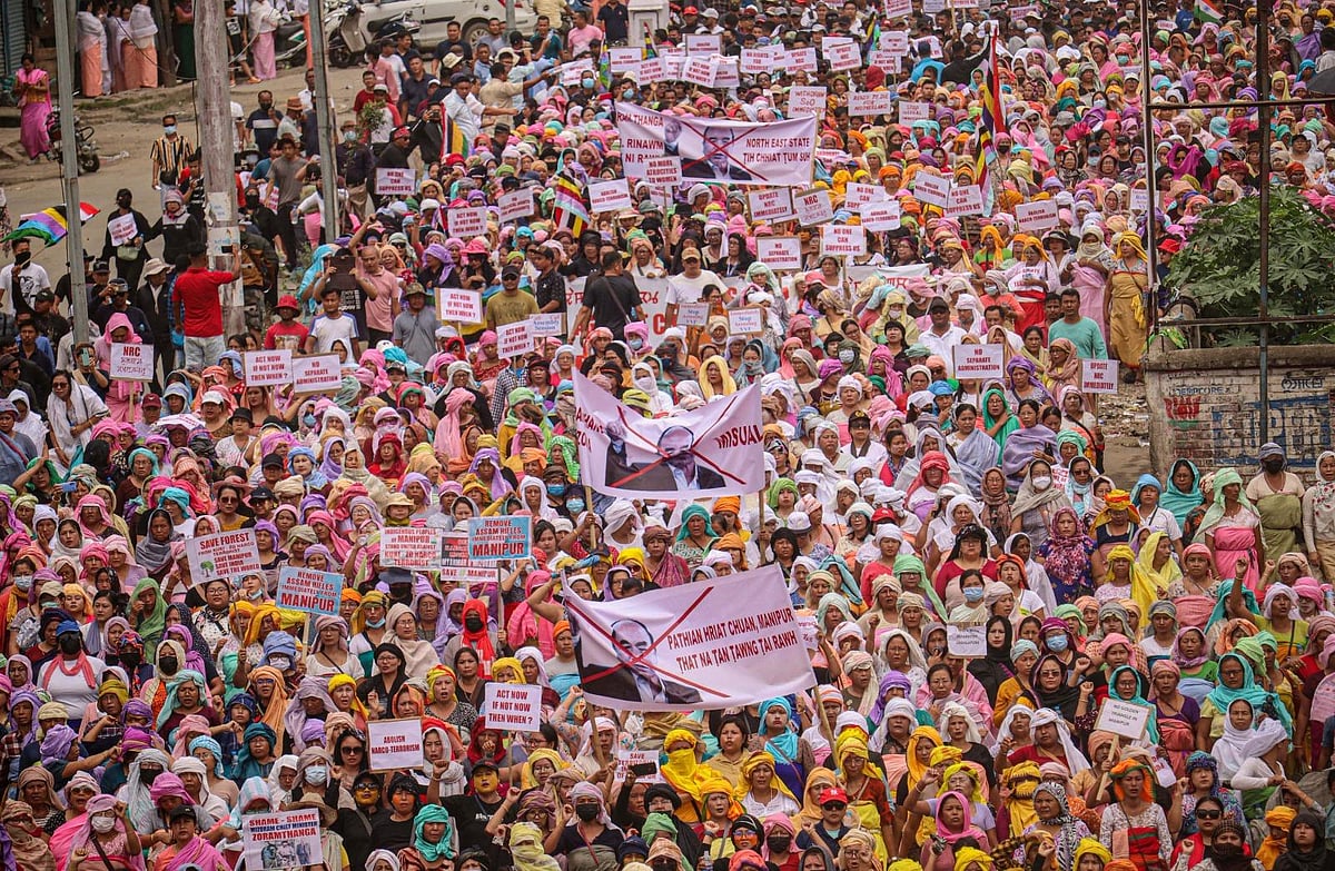 Massive rally in Manipur: Protestors demand NRC, action against ‘Chin ...