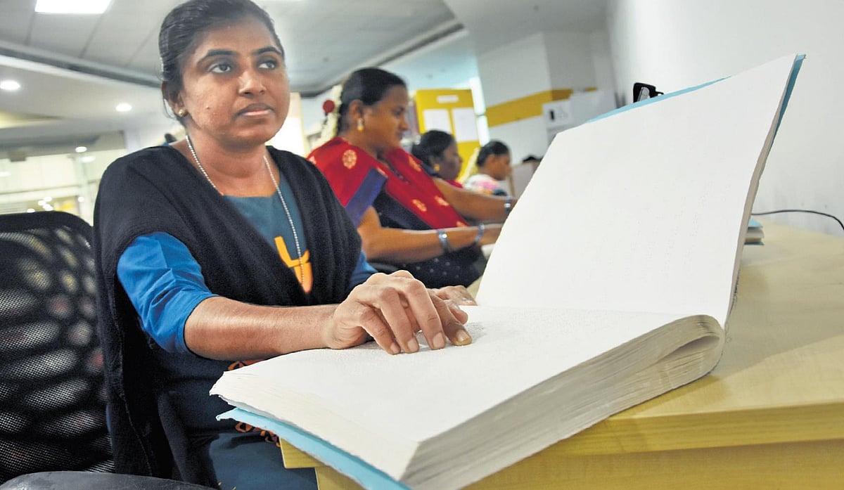 Aisles of learning powered by Braille in Chennai's Anna Centenary Library