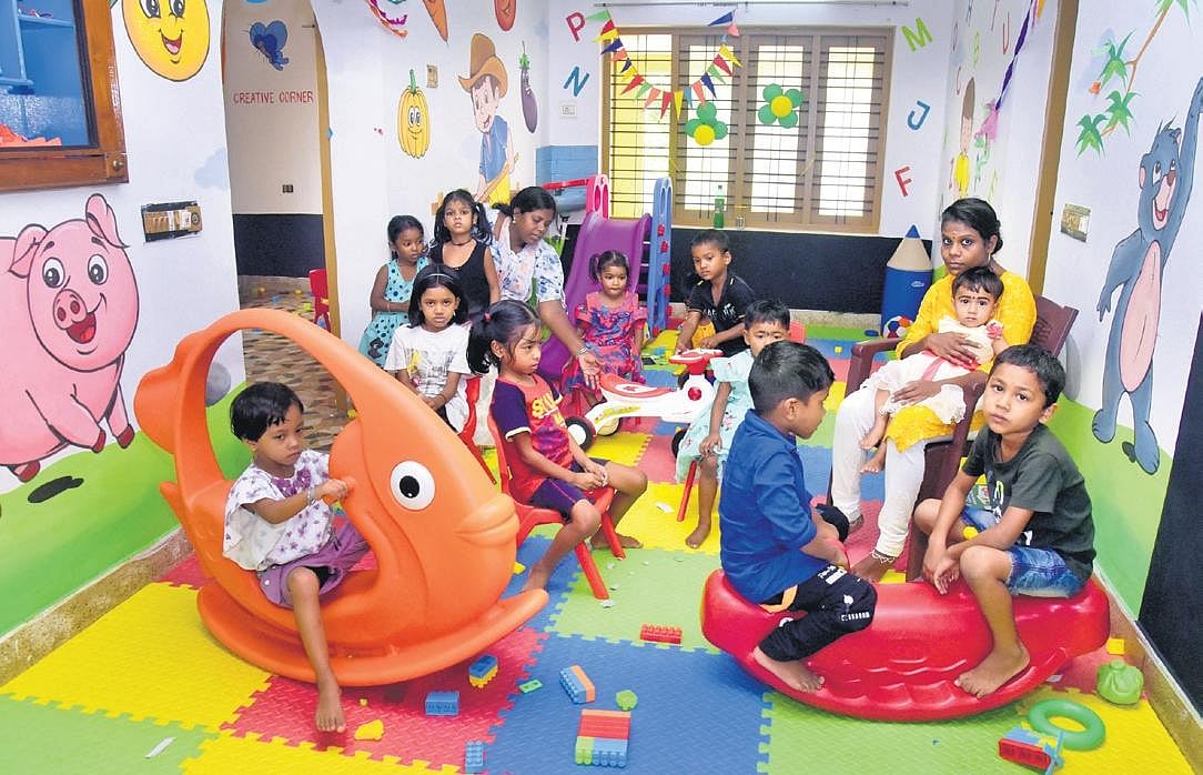 Creche for migrant workers’ kids a mesh of cultures