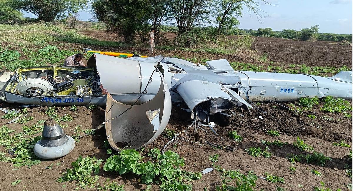 DRDO's unmanned aerial vehicle crashes during trial in Karnataka's ...
