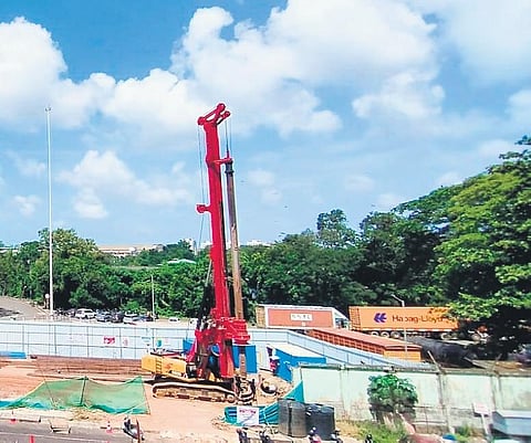 Piling work of Kochi metro phase II linking city to Infopark begins