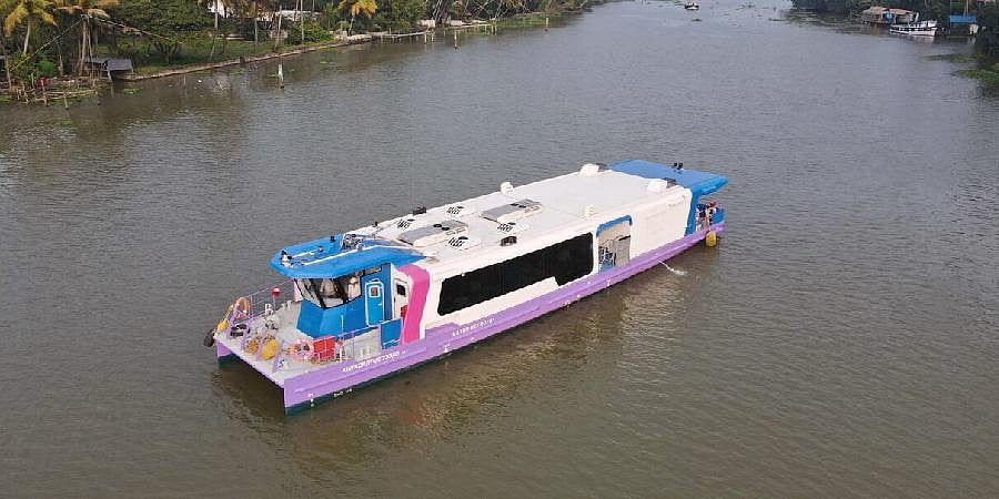 Shipyard delivers 10th electric hybrid ferry to water metro in Kochi