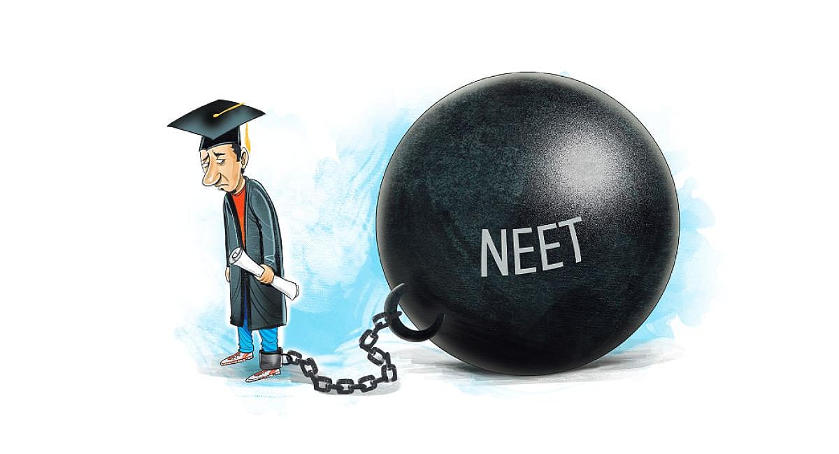 Anti-NEET campaign by DMK MLA in school draws flak from BJP