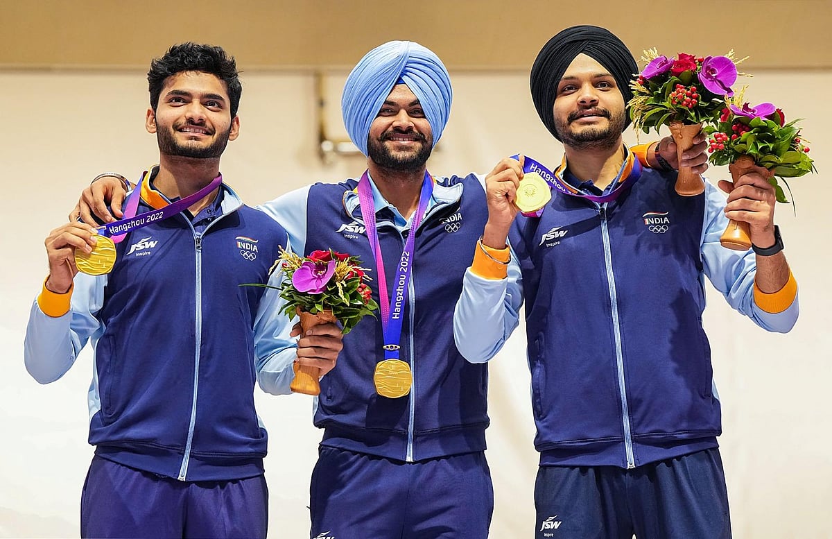 Asian Games: Sarabjot Singh, Shiva Narwal, Arjun Singh Cheema win Gold ...