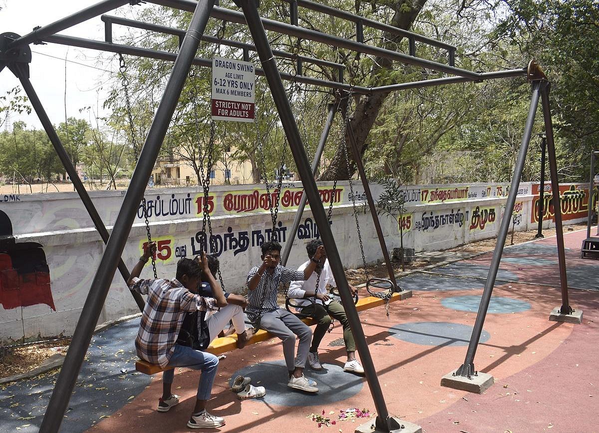 Damaged play equipment pose danger to kids