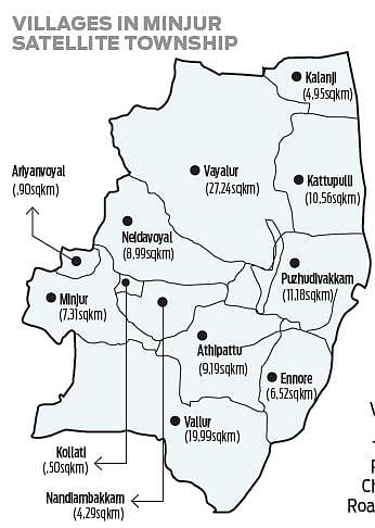 Minjur satellite town to be spread over 111 sq km, include 12 villages