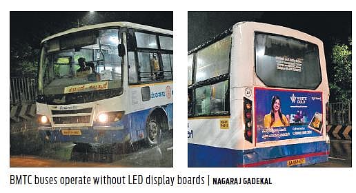 LED boards in BMTC buses defunct, commuters struggle