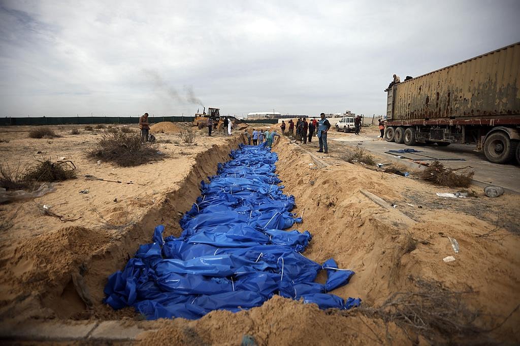 EU urges probe into reported mass graves at Gaza hospitals