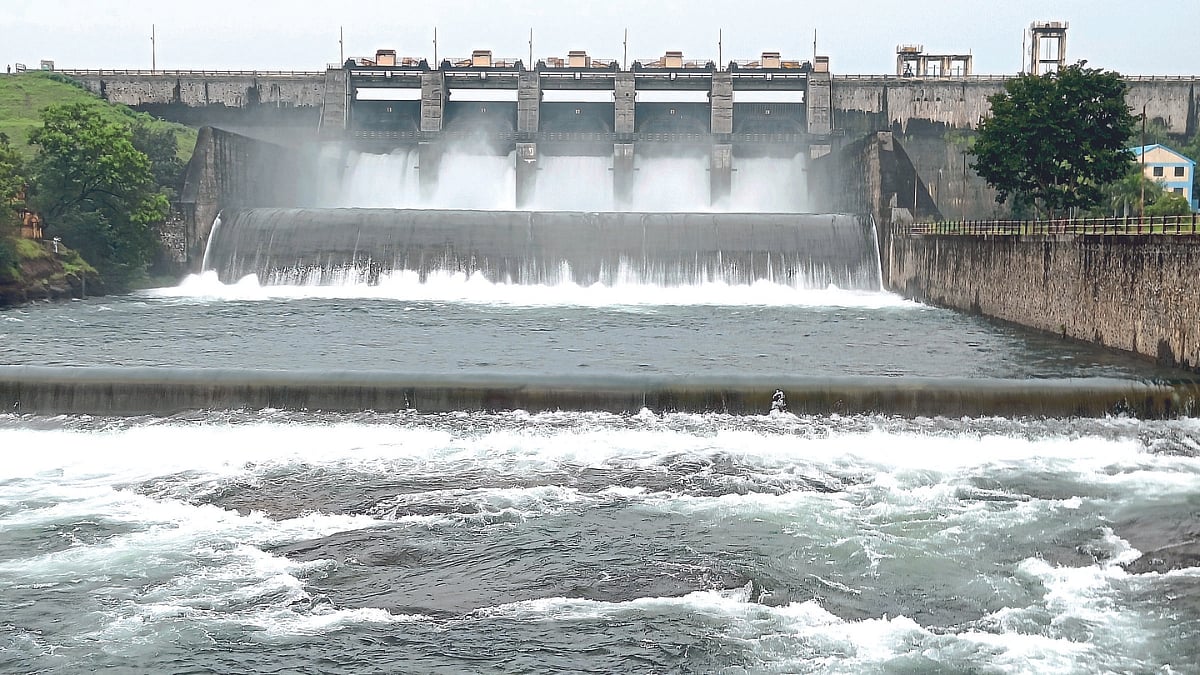 Pune Dam News । चास-कमान धरणाचे पाचही दरवाजे पुन्हा उघडले । All the ...