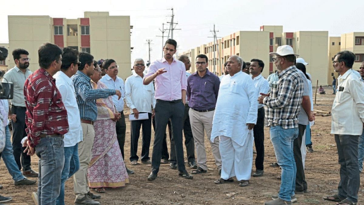 PM Awas Yojana | रे-नगरात कार्यक्रम स्थळाची पाहणी | Inspection of the ...