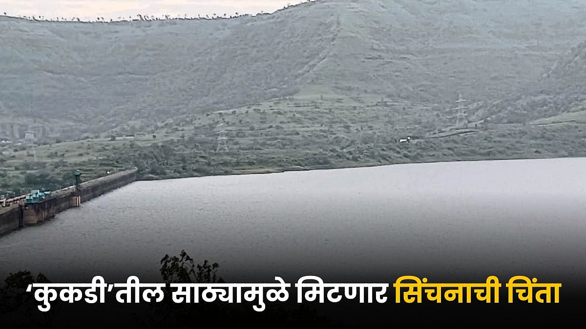 Kukadi Project | ‘कुकडी’तील साठ्यामुळे मिटणार सिंचनाची चिंता | Water ...