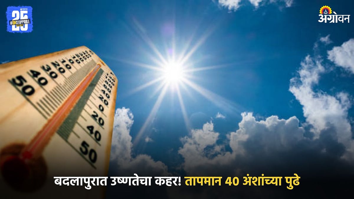Summer Weather| बदलापुरात उष्णतेचा कहर! तापमान ४० अंशांच्या पुढे ...