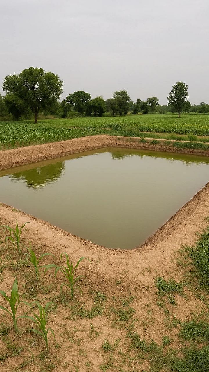 Farm Pond: शेततळे - पावसाचे पाणी वाचवा, शेती जगवा! | Farm ponds - save ...