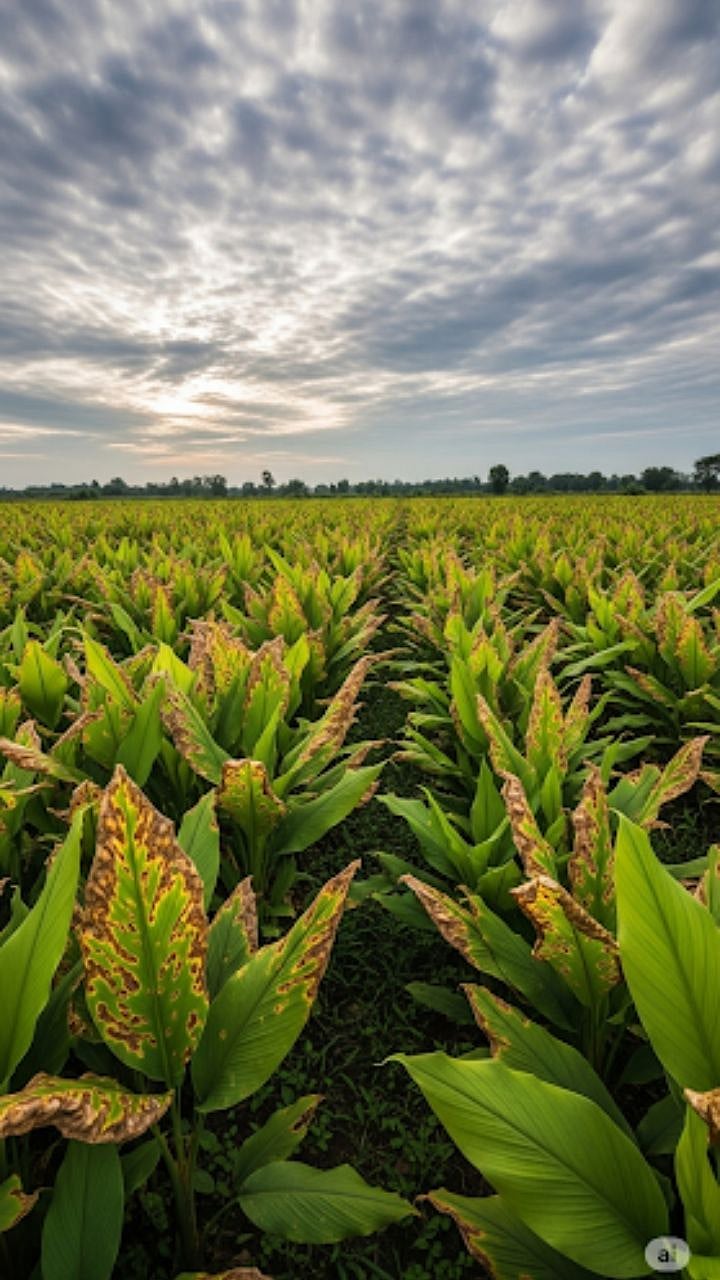Halad Leaf Spot | हळदीवर करपा रोग? उत्पादनात घट टाळण्यासाठी जाणून घ्या ...