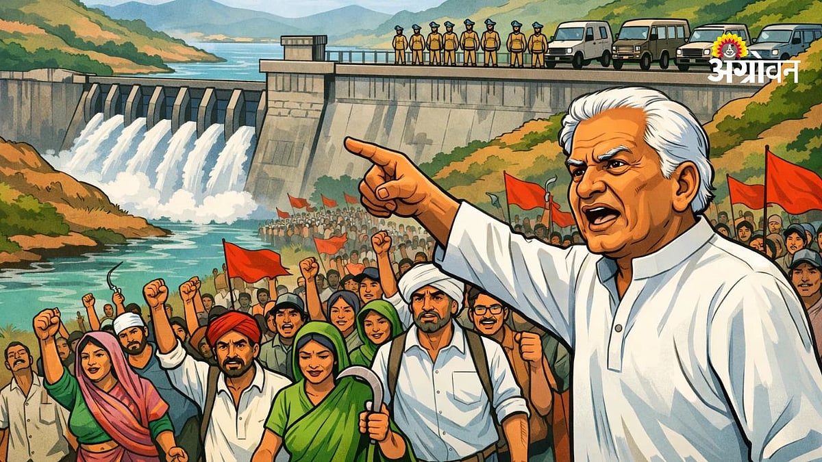 Water Rights Conflict | ‘अदानी’विरोधात तारळी धरणावर धडक मोर्चा ...