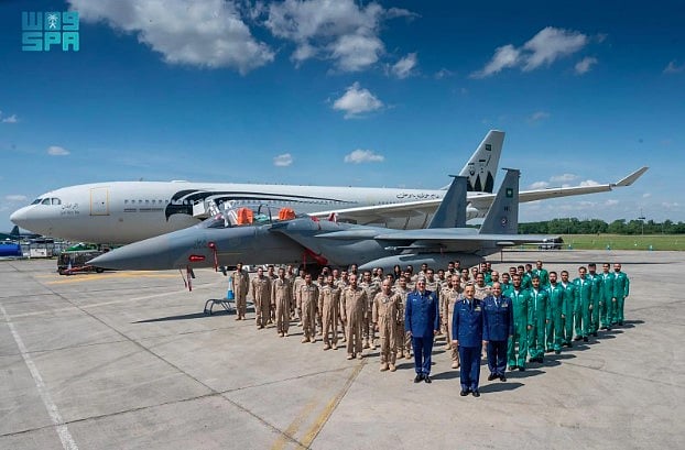 Royal Saudi Air Forces Commander Attends RIAT 2024 Opening in the UK