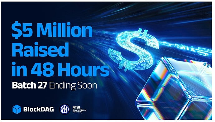 BlockDAG Raises $5M in 48 Hours After Keynote 3—The Race to $600M Is On