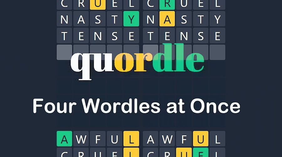 Today's Quordle Hints and Answers for May 19, 2025