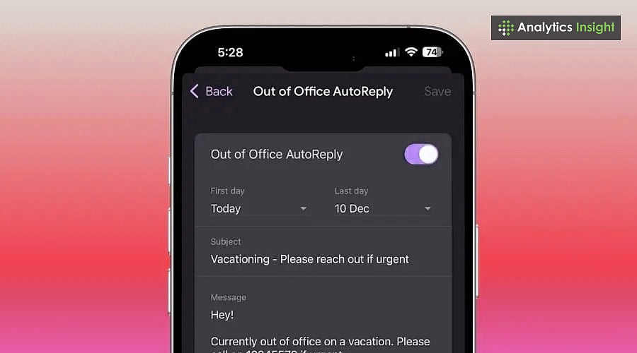 How to Enable Out-of-Office Auto Response in Gmail