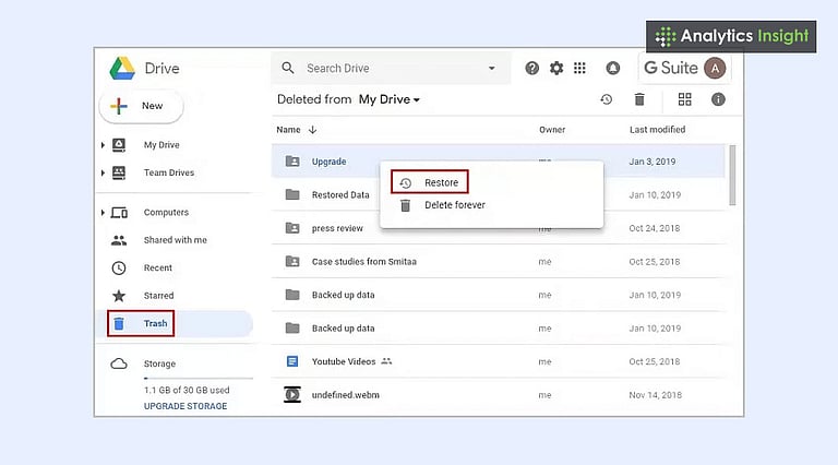 Tips to Recover Deleted Google Docs Files