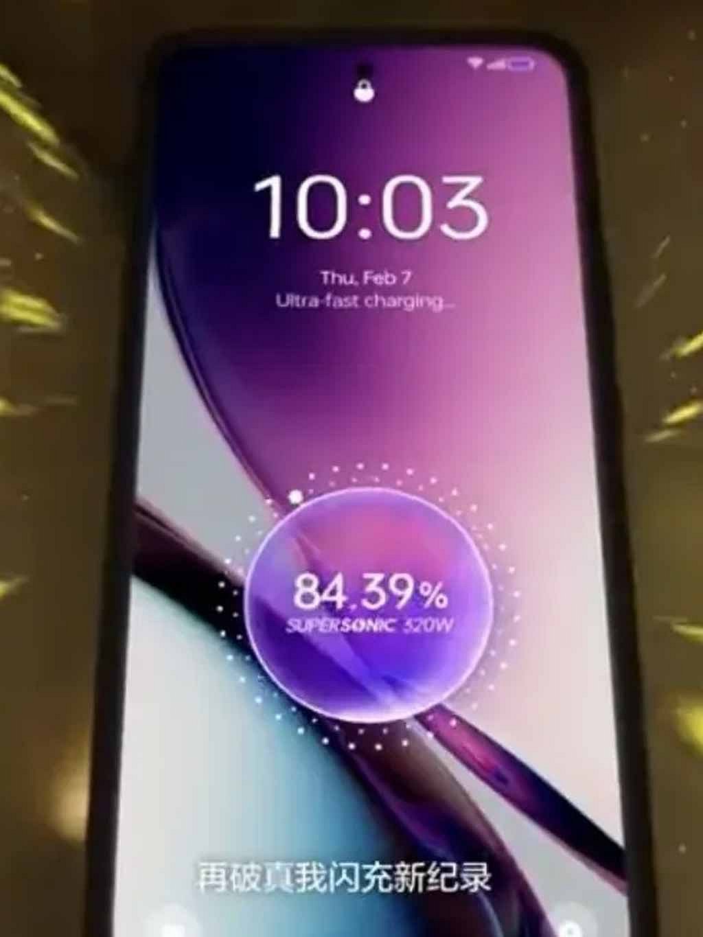 Realme Introduces 320W SuperSonic Fast Charging Technology.