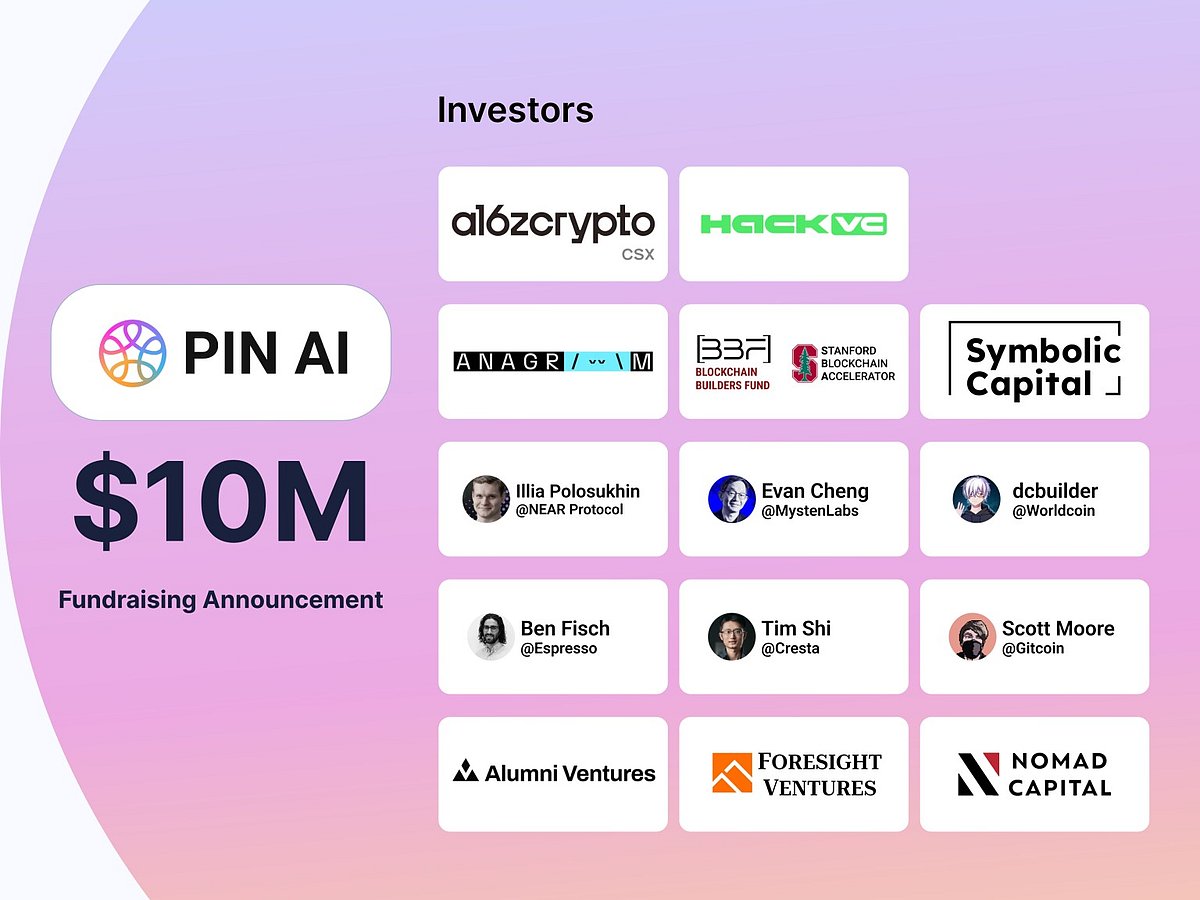 PIN AI secures $10M from a16z CSX, Hack VC, and All-Star angels to ...