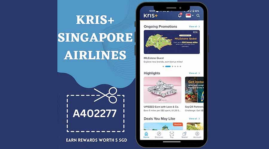 Unlock 5 SGD Bonus with Kris+ Referral Code, Maximize KrisFlyer Rewards