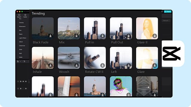 How to Create Trendy Transitions for YouTube Vlogs with CapCut