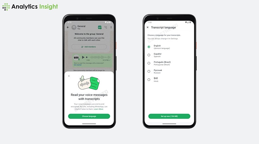 How to use WhatsApp Voice Note Transcripts