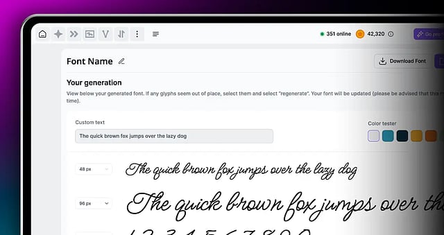 Generate AI-Powered Fonts with New Font Generator