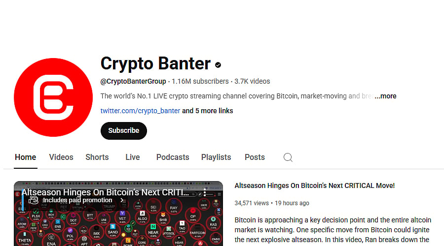 Best YouTube Channels to Learn Crypto Trading