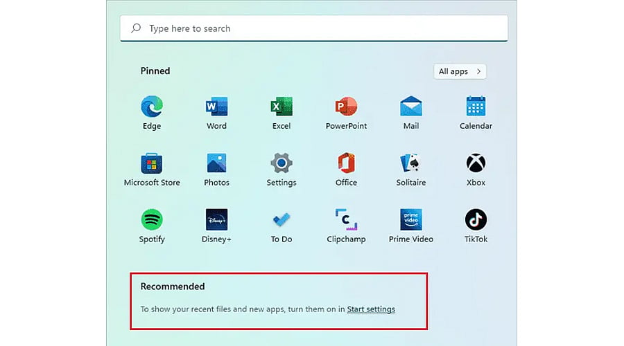 How to Clear Recommended Section in Windows 11 Start Menu