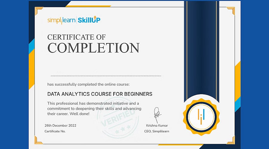 Best 10 Free Data Analytics Courses with Certificates