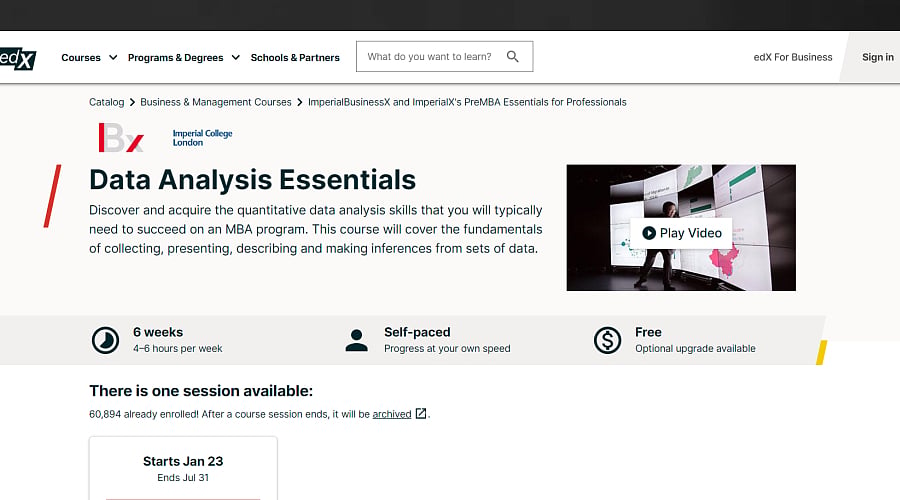 Best 10 Free Data Analytics Courses with Certificates