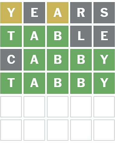 NYT Wordle Answer for Puzzle #1605