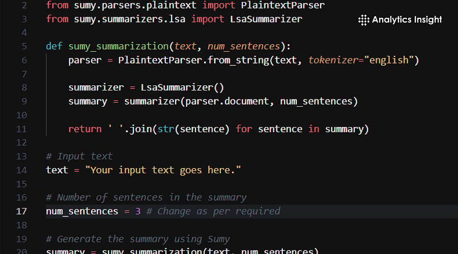 Learn Text Summarization Using Python NLP