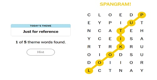 NYT Strands Answers Today: LOOK IT UP Theme Explained