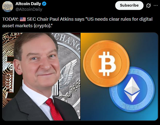 Crypto News Today: SEC Chair Pushes for Clear US Digital Asset Rules ...